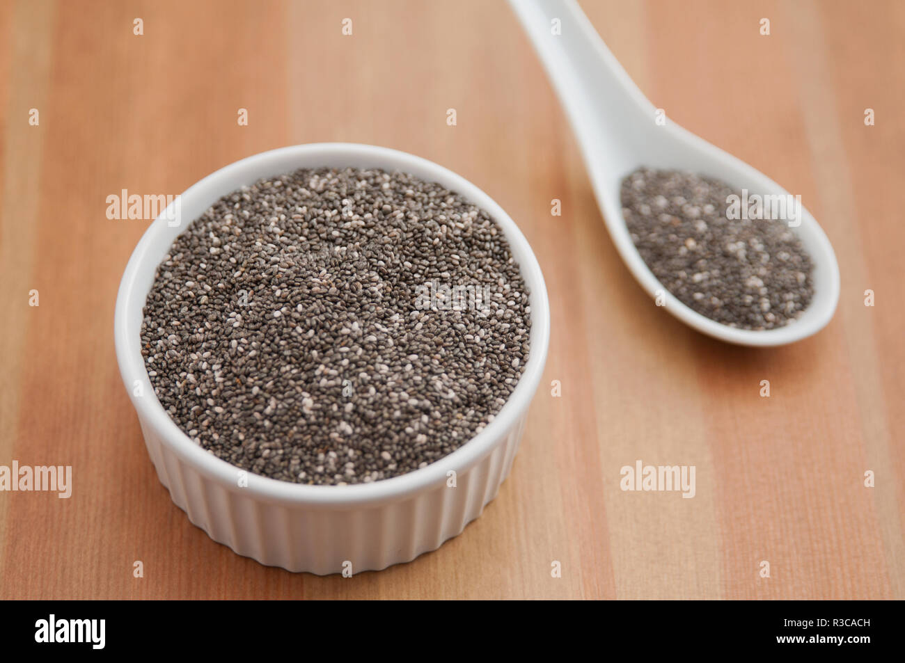 White chia seeds measuring hi-res stock photography and images - Alamy