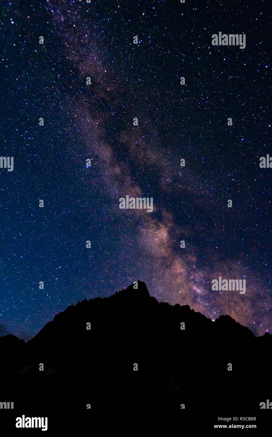 The Milky Way over the Palisades, John Muir Wilderness, Sierra Nevada ...