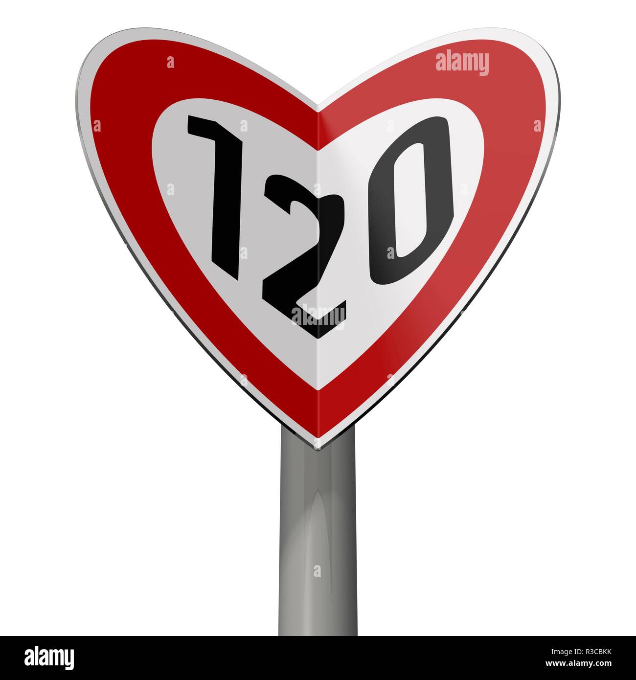 Road sign speed limit 120 hi-res stock photography and images - Alamy