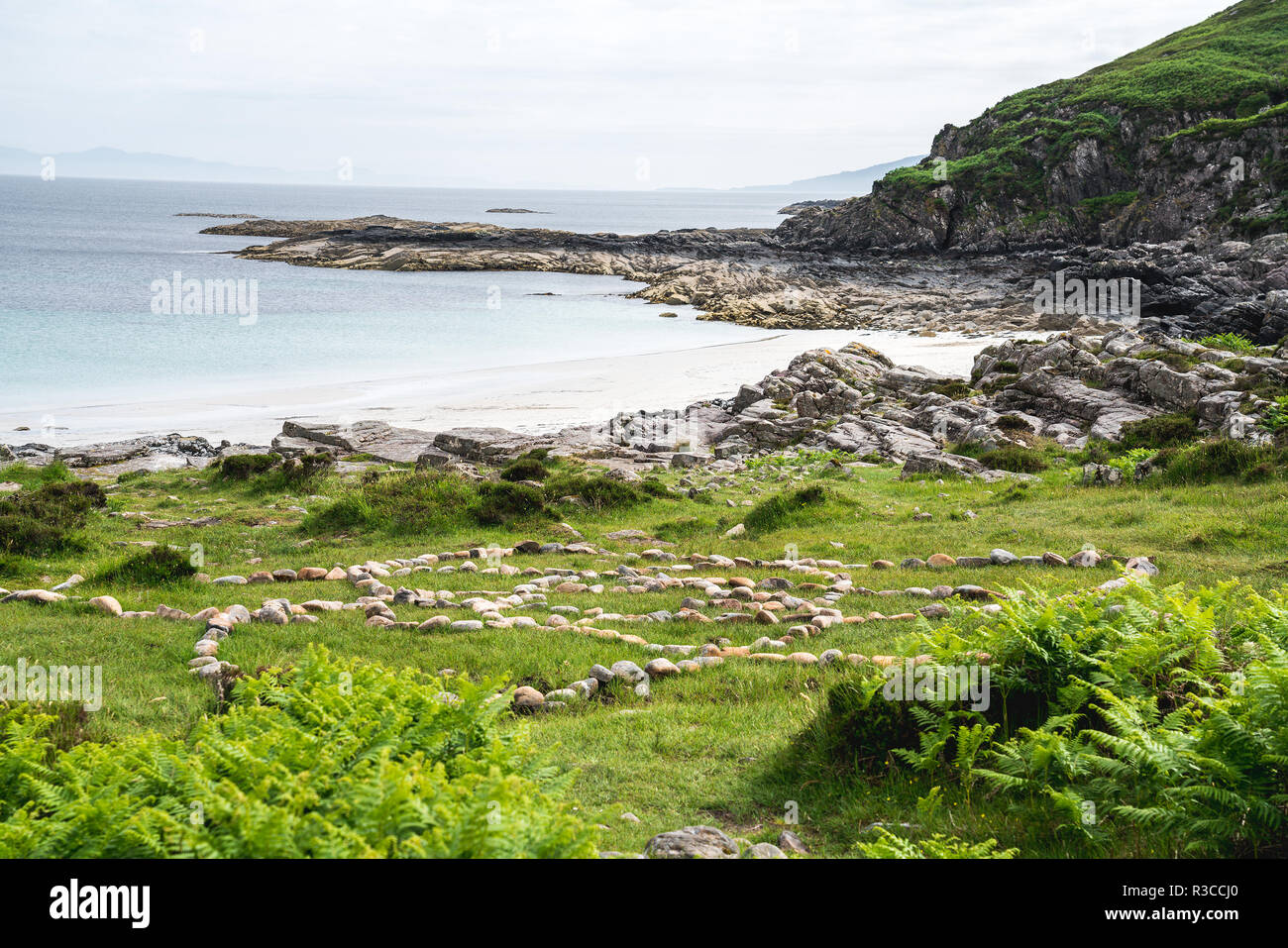 Point of Sleat. Amazing beach aka 'the garden of Skye'. Scotland, UK ...
