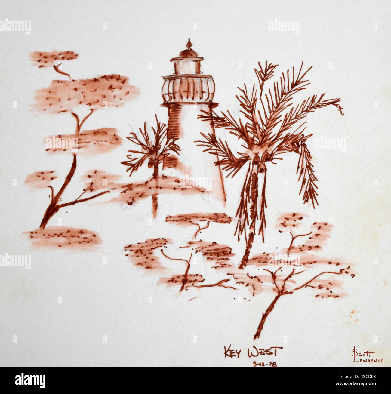 Florida drawing hi-res stock photography and images - Alamy