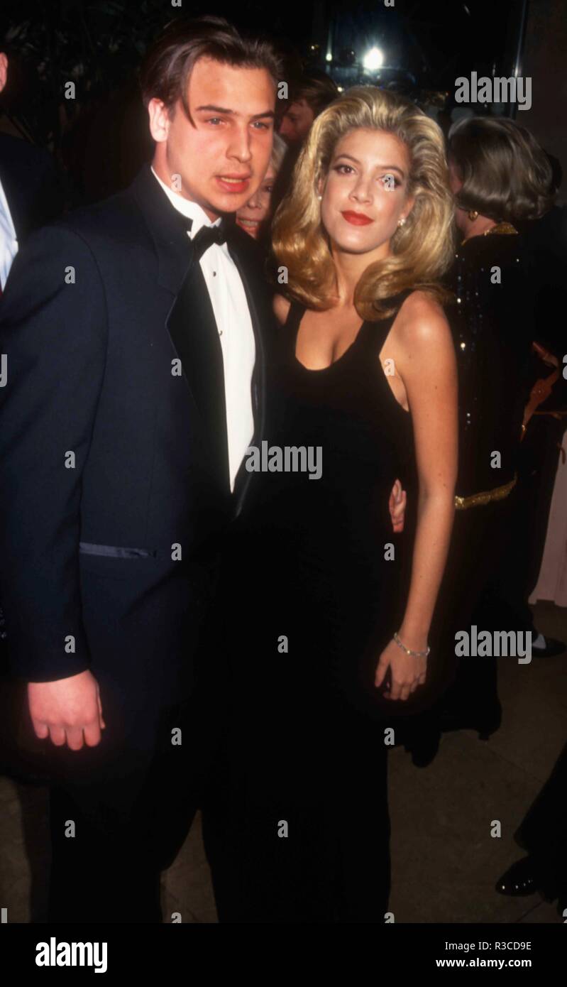 BEVERLY HILLS, CA - JANUARY 30: Actor Nick Savalas and actress Tori ...