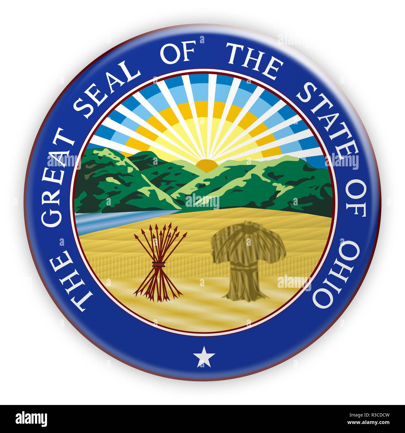 Ohio state illustration Cut Out Stock Images & Pictures - Alamy