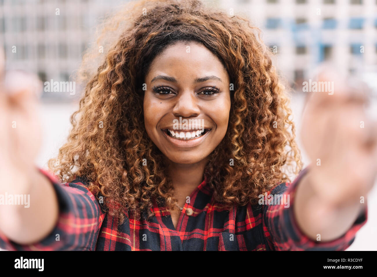 Woman arms outstretched forward hi-res stock photography and images - Alamy