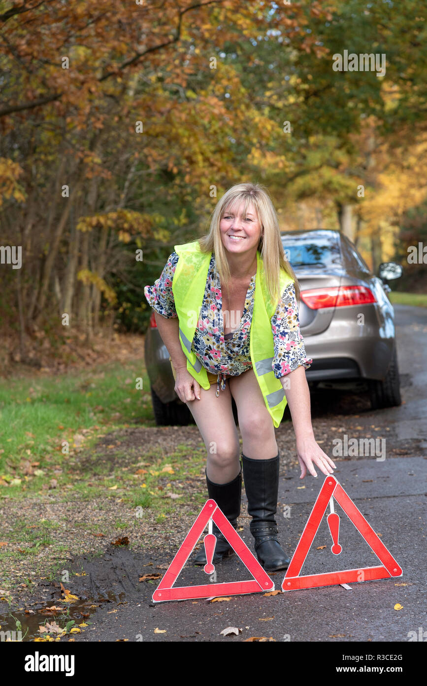 Warning triangles hi-res stock photography and images - Alamy