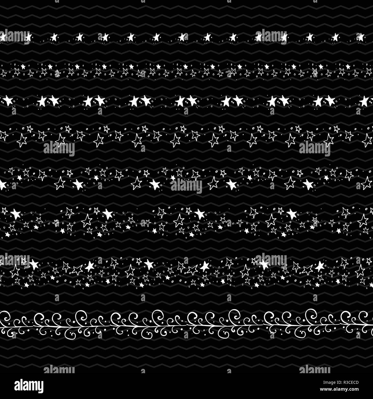 Snowflake graphic border Black and White Stock Photos & Images - Alamy