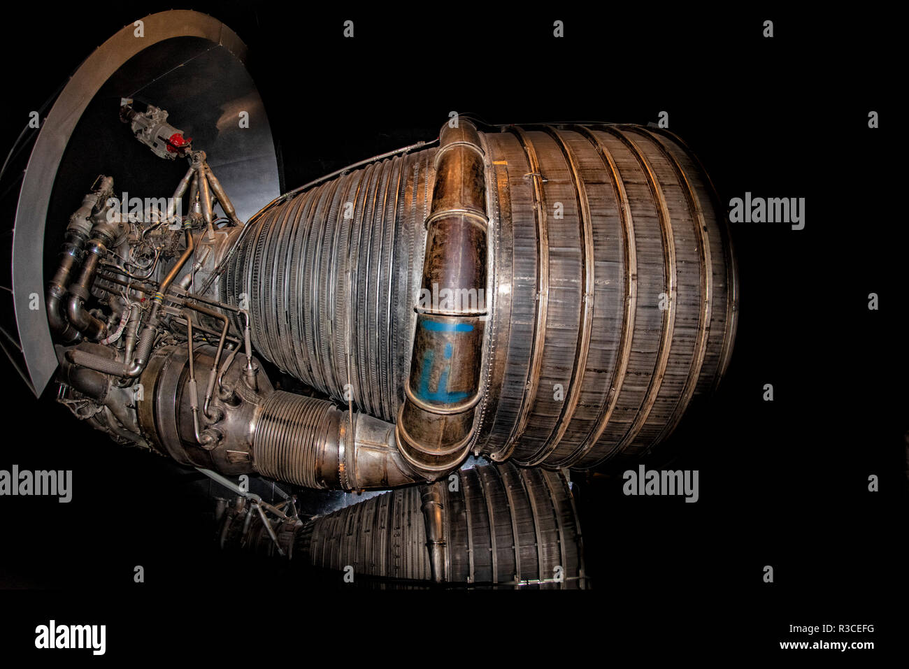 spaceship engine detail isolated on black background Stock Photo - Alamy