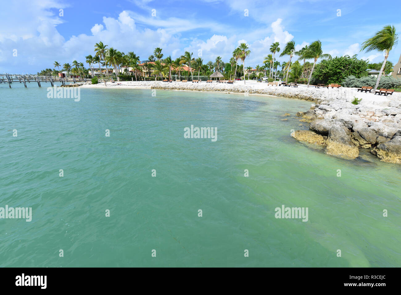 Key colony beach at Marathon at the Florida Keys Stock Photo - Alamy