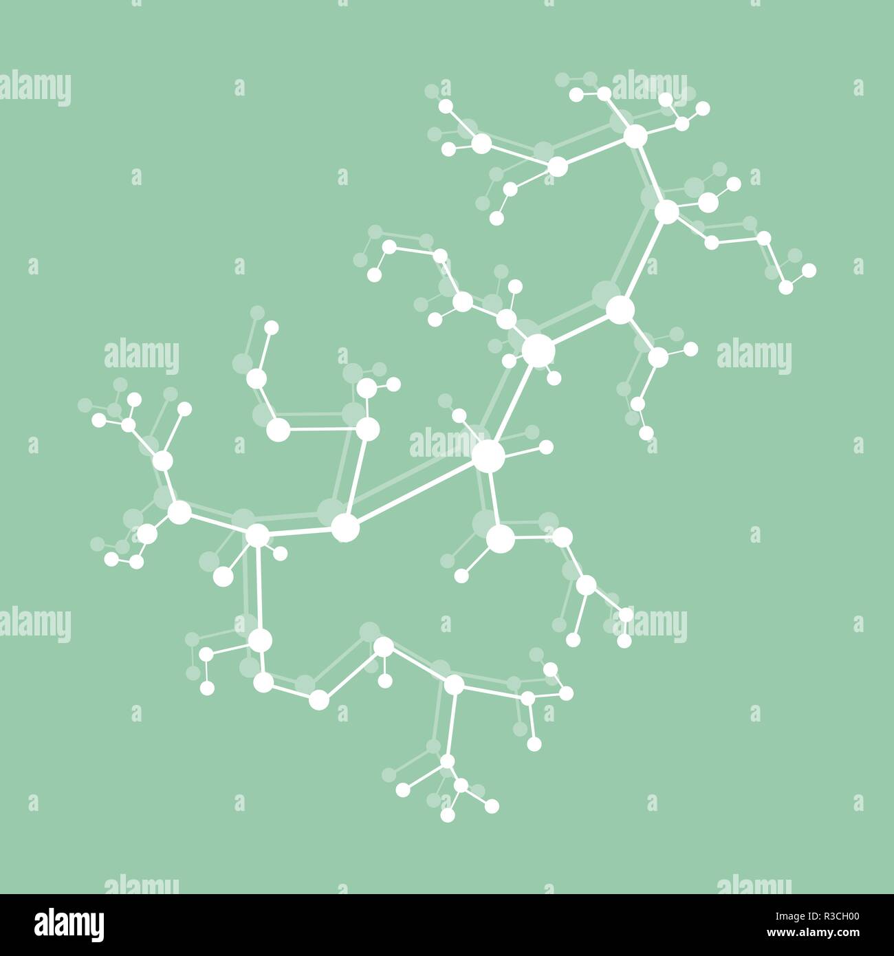 Structure of molecule and communication. Scientific concept. Medical ...