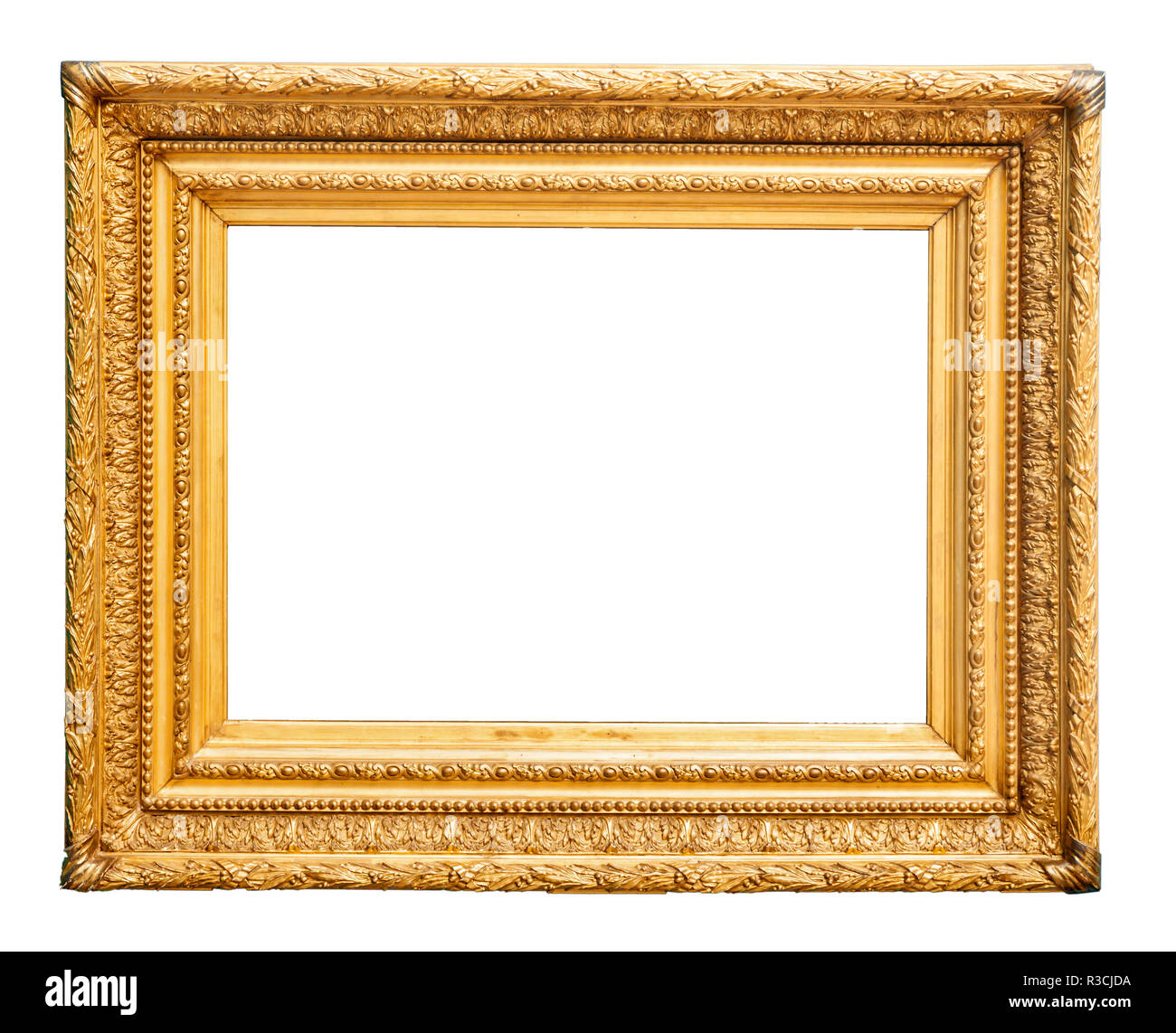 gorgeous golden picture frame Stock Photo - Alamy