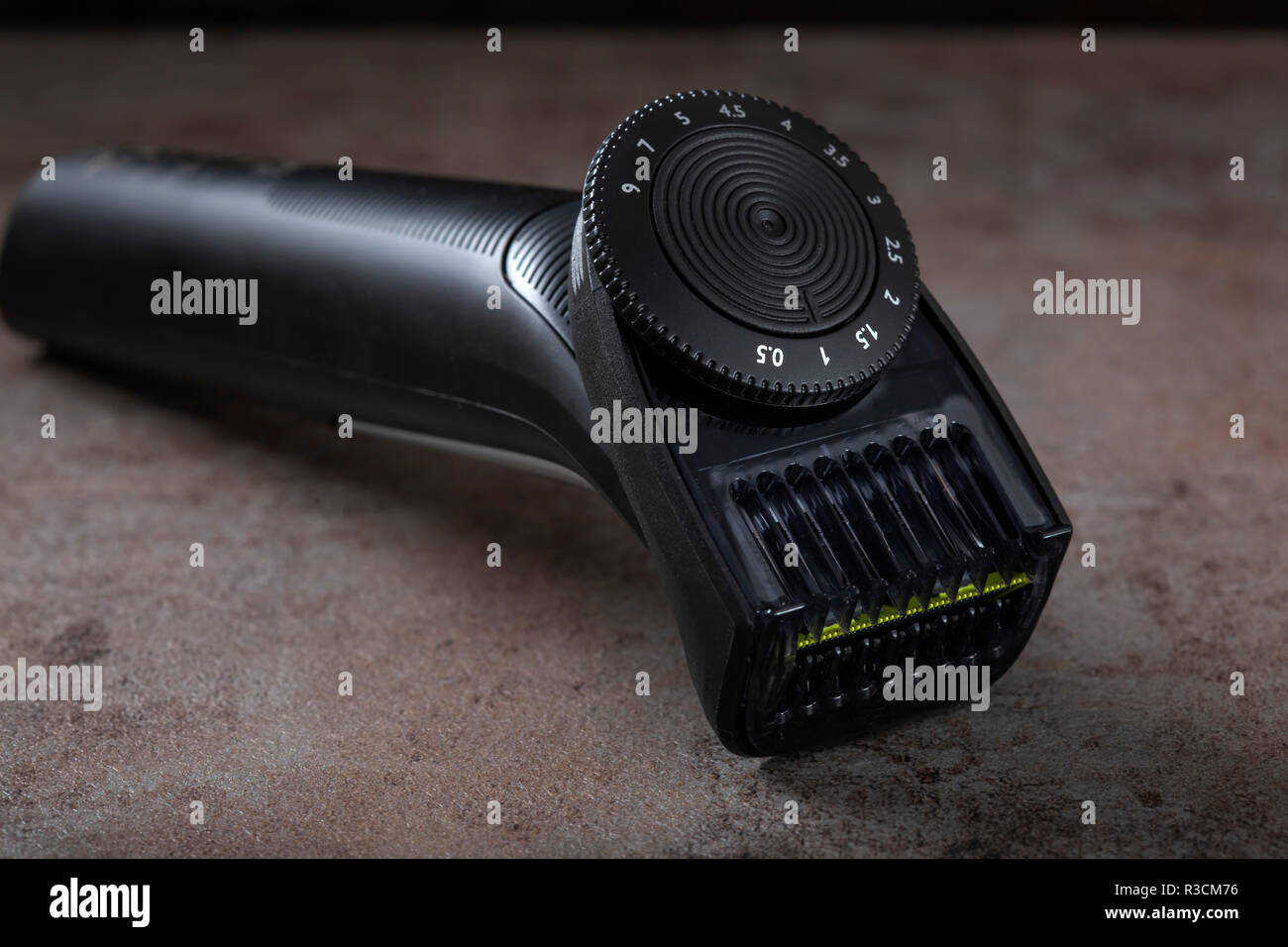 Electrical shaver on a dark background - close up view Stock Photo - Alamy