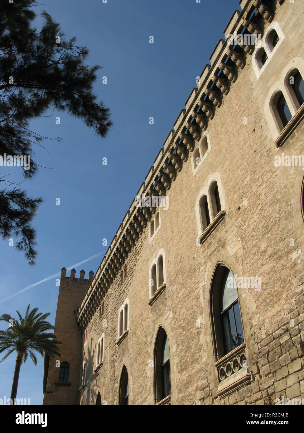 palace wall in palma de mallorca Stock Photo - Alamy