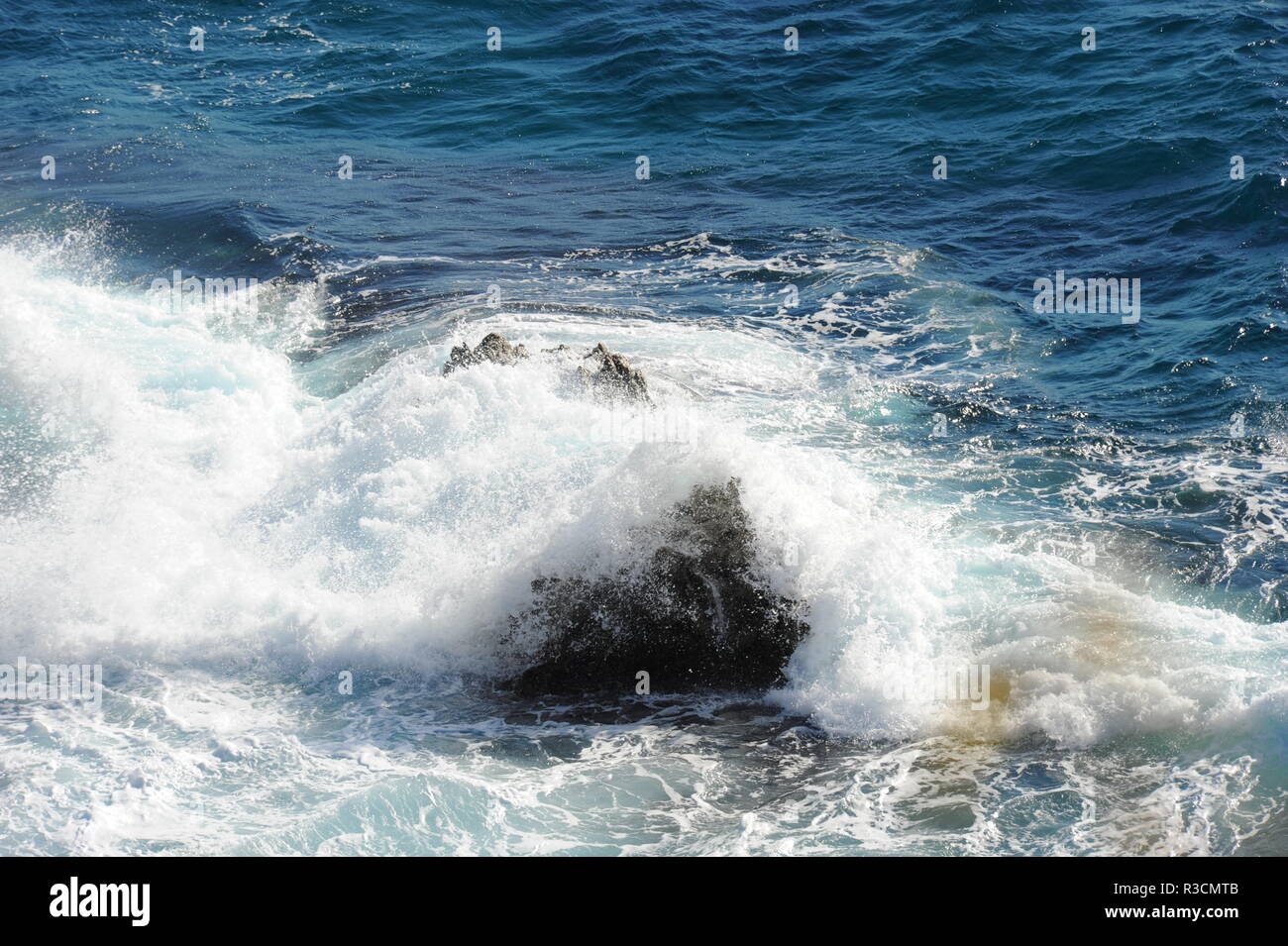 the mediterranean - waves - spain Stock Photo - Alamy