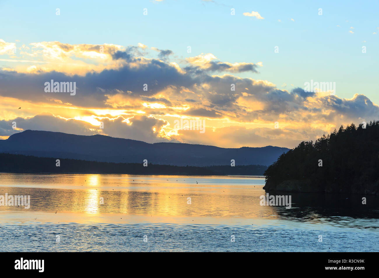 Ferry ride from Vancouver to Vancouver Island aboard BC Ferry, Winter ...