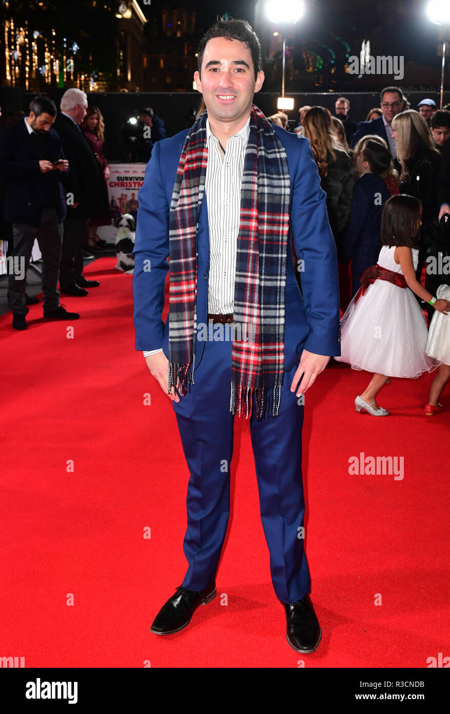 Elliot Van Emden attending the Surviving Christmas with the Relatives ...