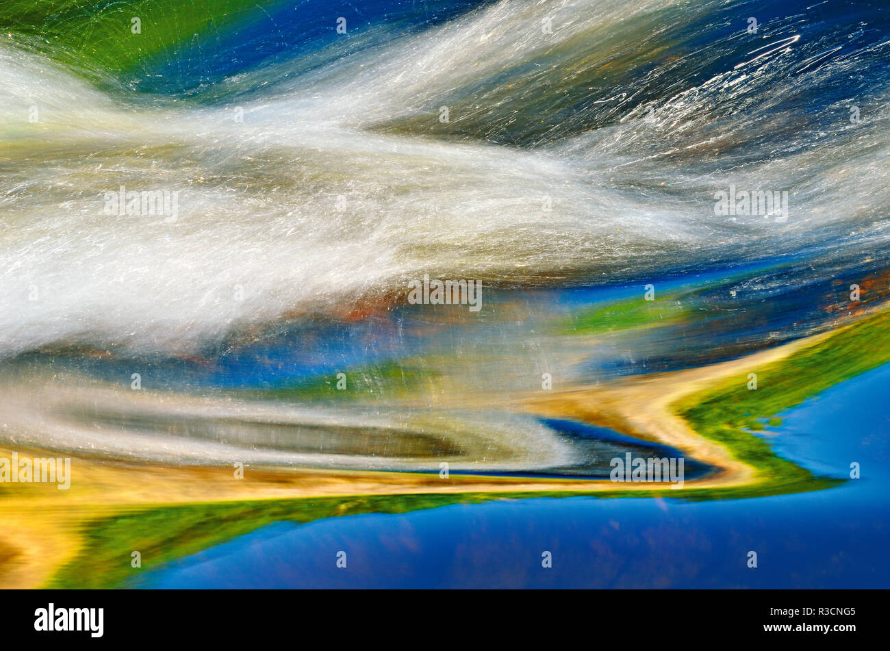 Canada, Manitoba, Nopiming Provincial Park. Bird River and Tulabi Falls ...