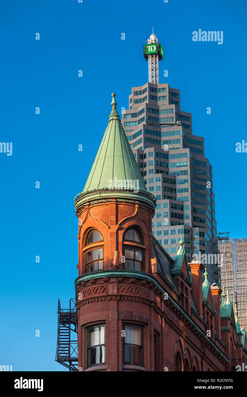 Canada, Ontario, Toronto, Gooderham Building and Brookfield Place ...