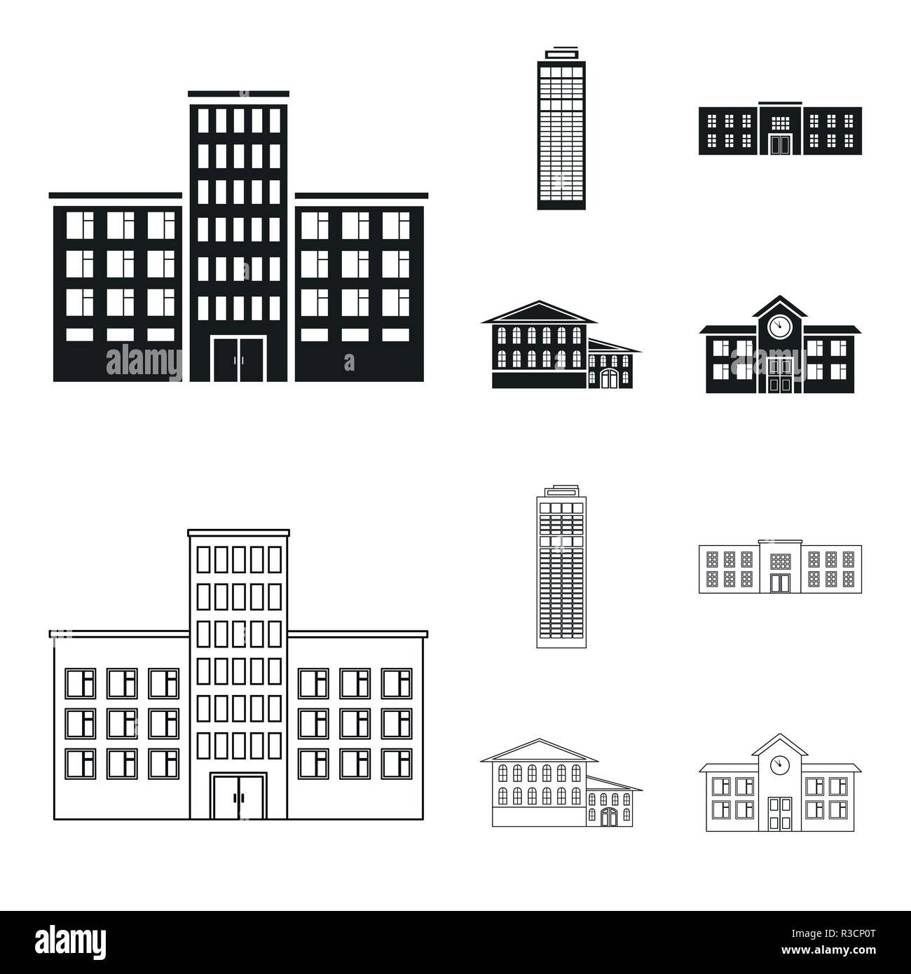 Infrastructure web icons in Cut Out Stock Images & Pictures - Alamy