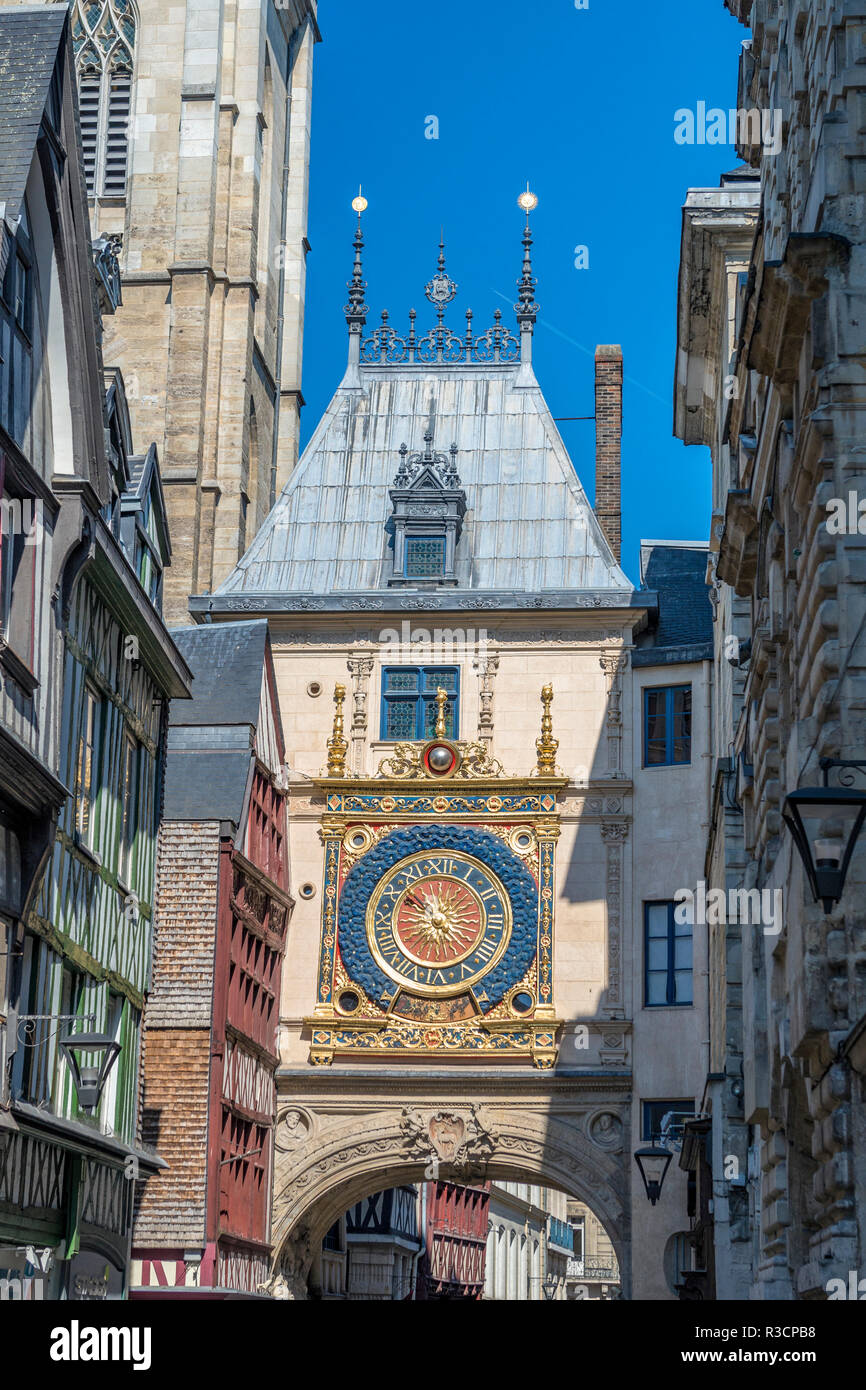 Rouen france clock renaissance hi-res stock photography and images - Alamy