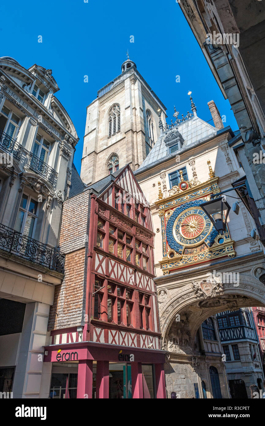 Great Clock, Rouen, Normandy, France Stock Photo - Alamy