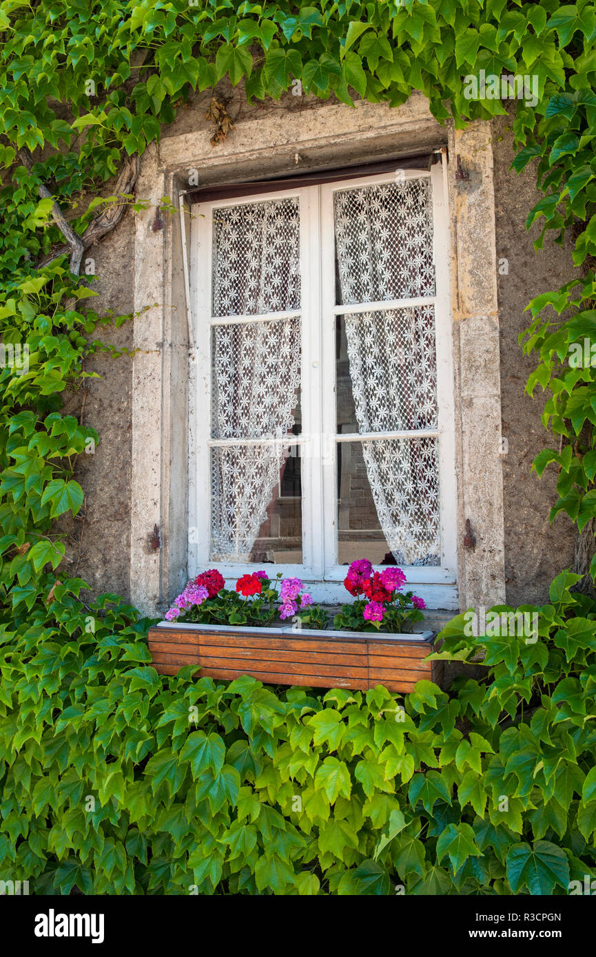 Quaint window, Cluny, Maconnaise, France, Europe Stock Photo - Alamy