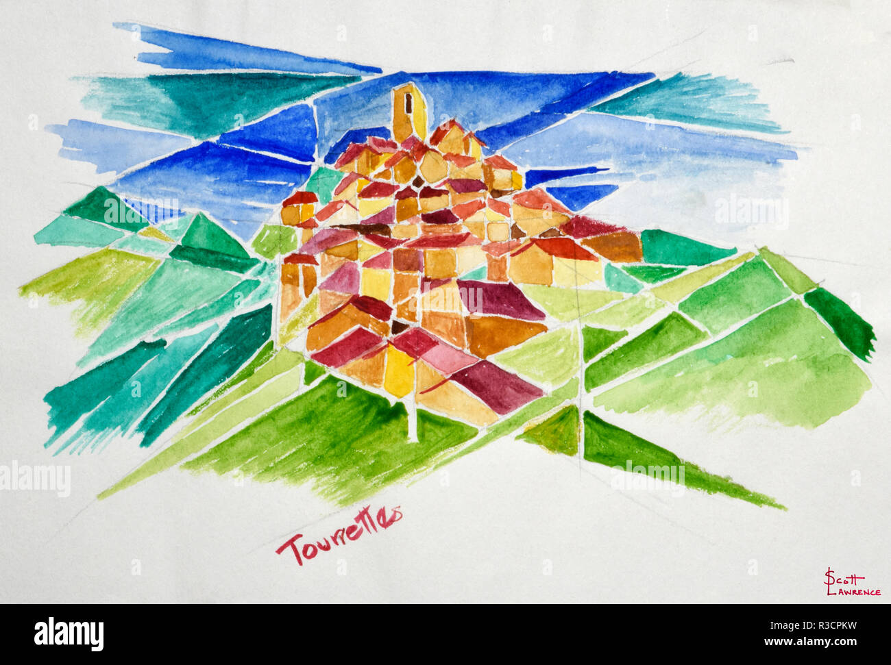Cubist village hi-res stock photography and images - Alamy