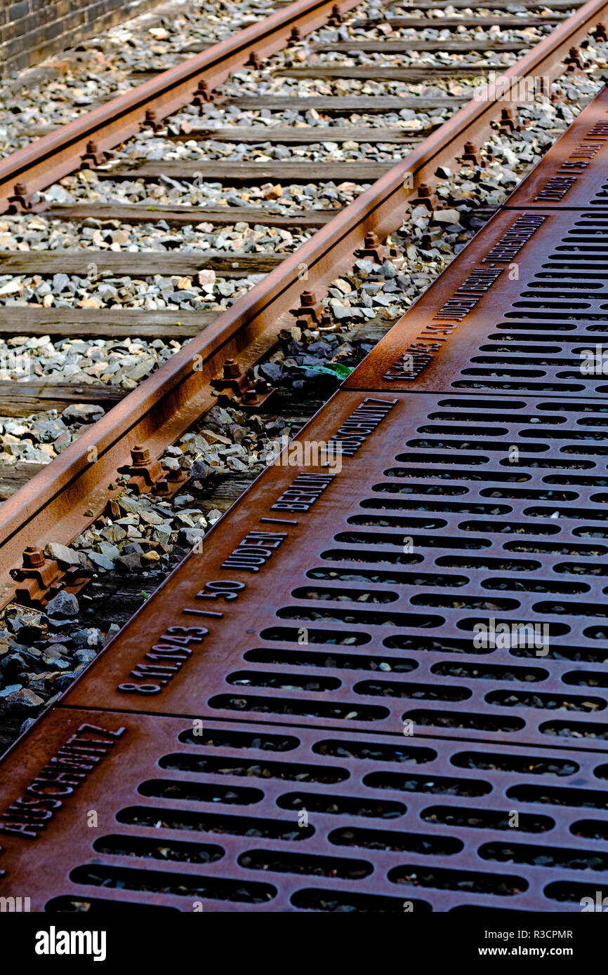 Berlin-Grunewald, Germany. Train Platform 17 (Gleis 17) Holocaust ...
