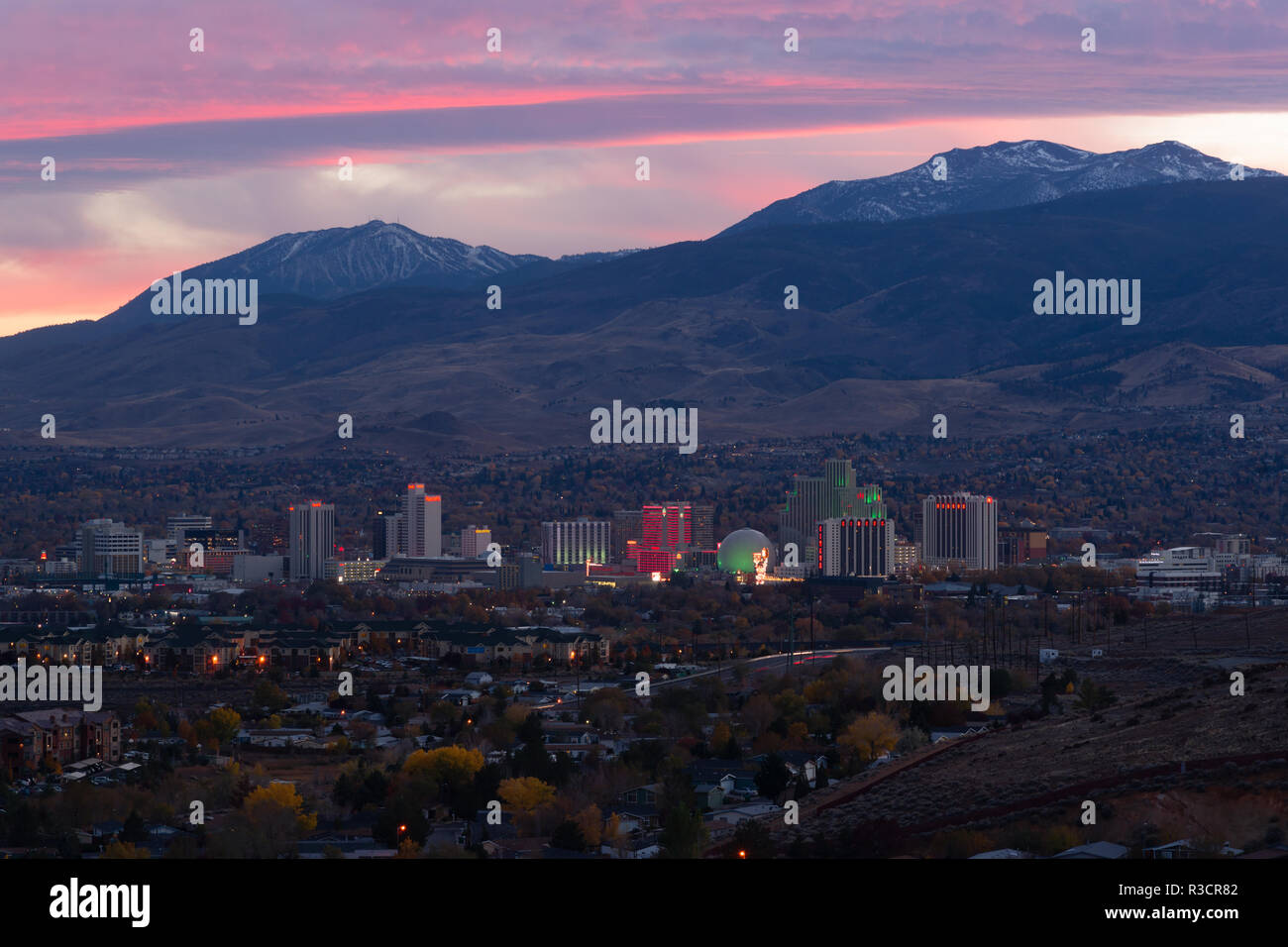 Skyline downtown reno nevada hi-res stock photography and images - Alamy