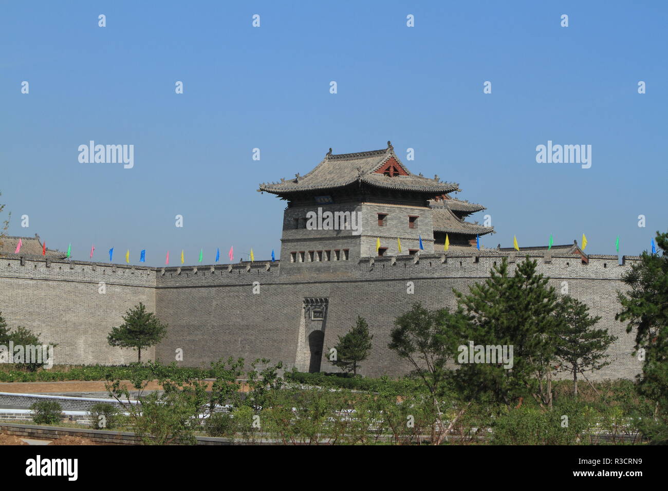 the walled city of datong in china Stock Photo - Alamy