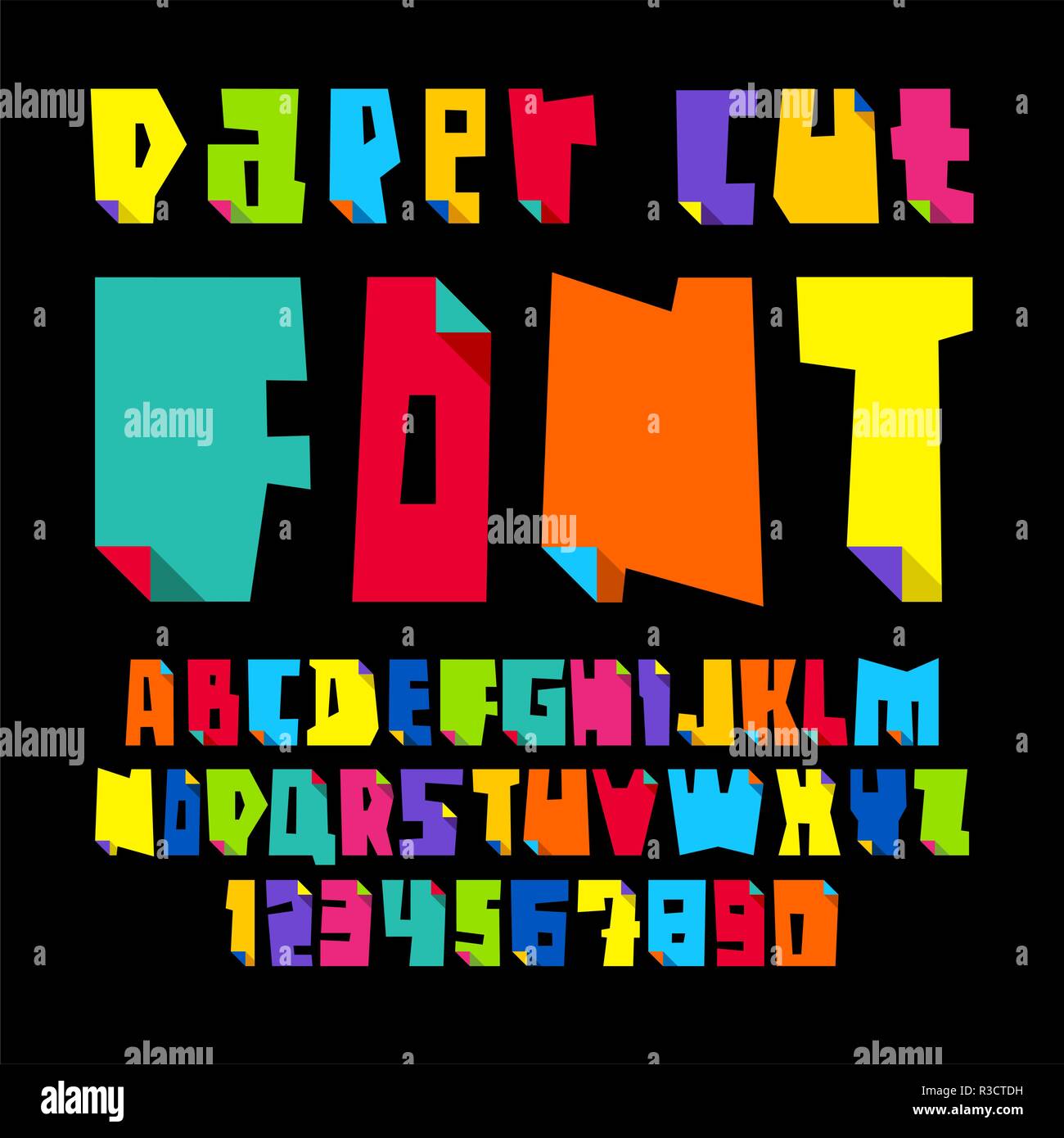 Cut and bent Stock Vector Images - Alamy