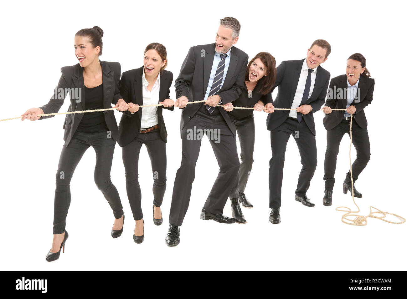 Strong women work together Cut Out Stock Images & Pictures - Alamy