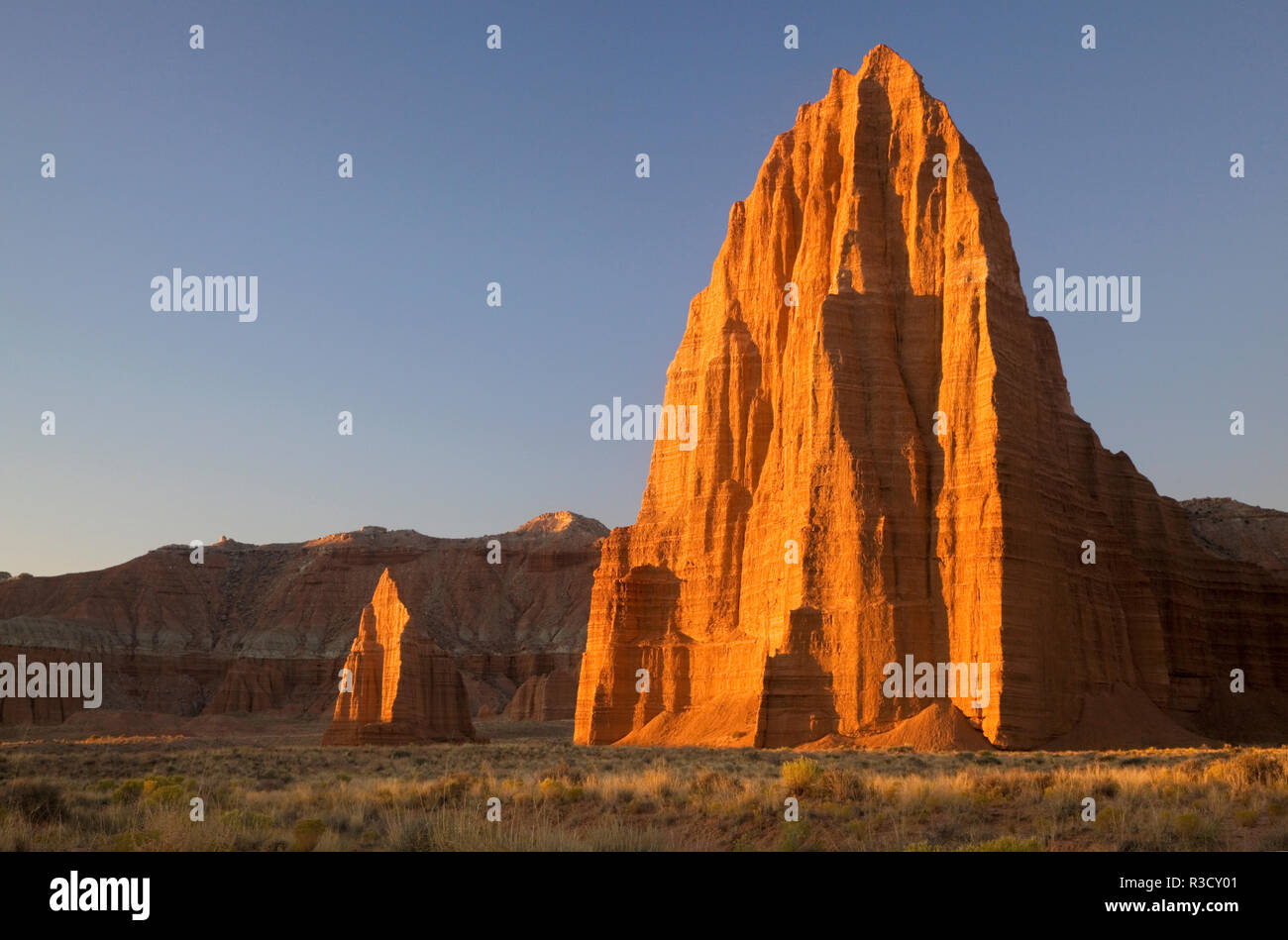 USA, Utah, Capitol Reef National Park, Cathedral Valley, Temple of the ...