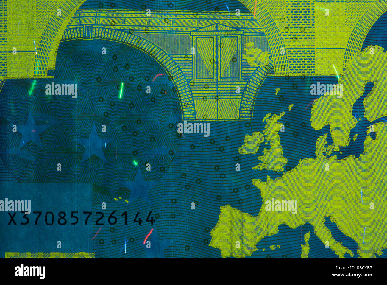 Identify genuine real Bank of England or Euro banknotes with invisible ...
