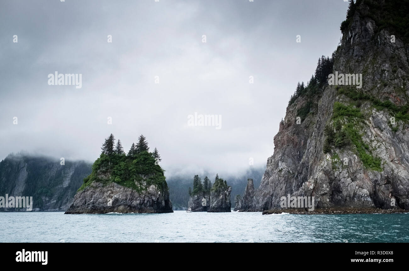 USA, Alaska, sea, fog Stock Photo - Alamy