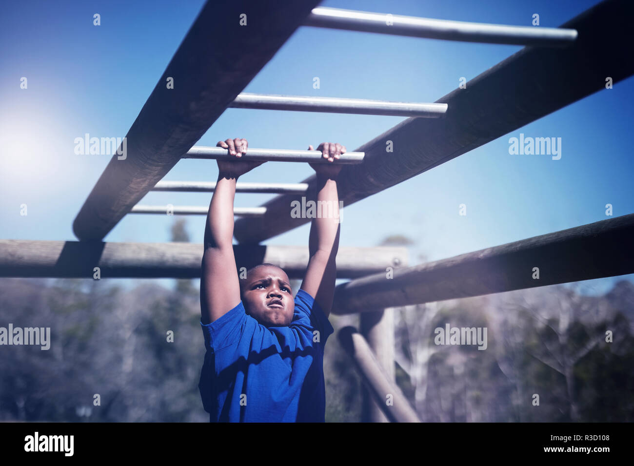 Wooden obstacle course hi-res stock photography and images - Alamy
