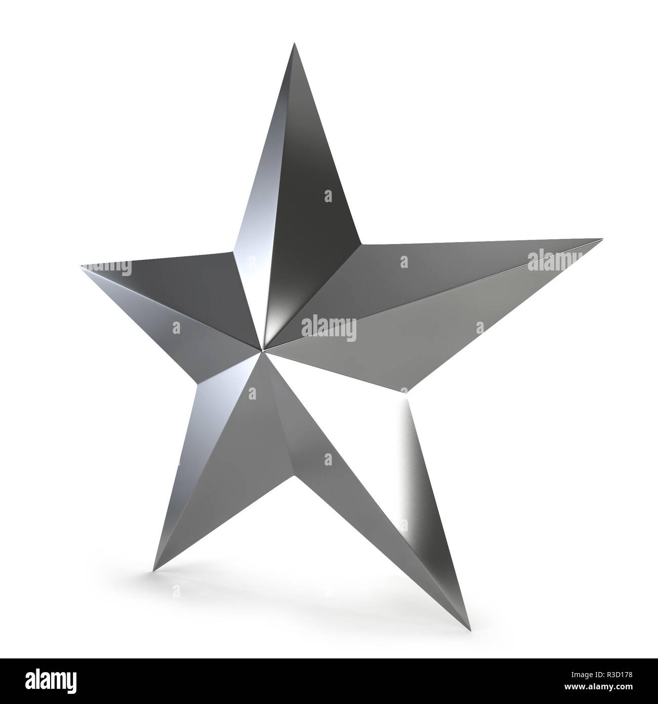 3d metallic star shapes hi-res stock photography and images - Alamy