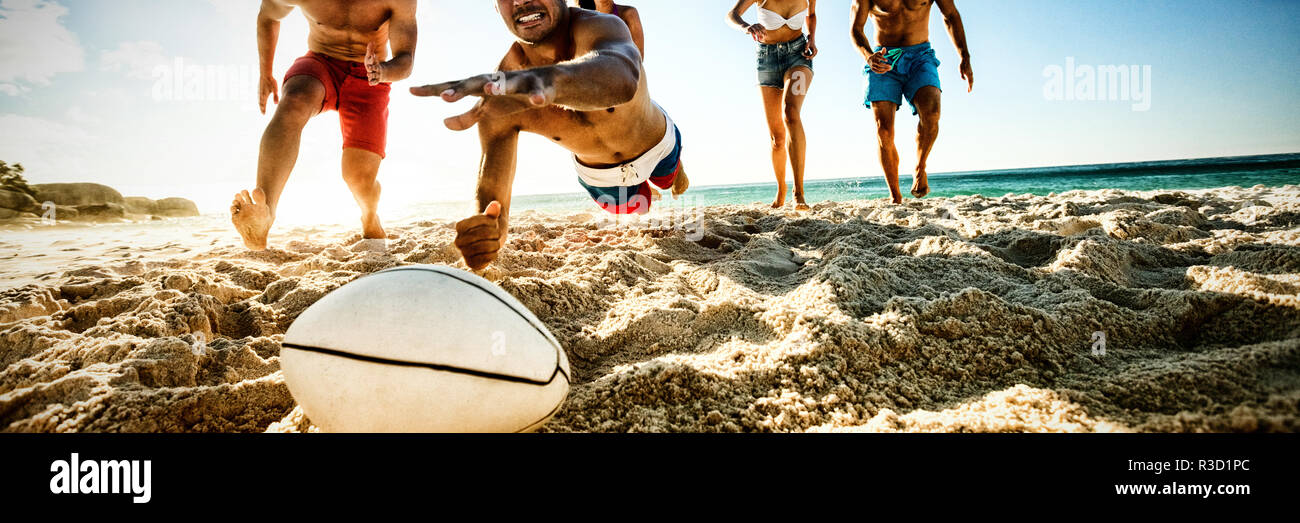 Young man playing rugby hi-res stock photography and images - Alamy
