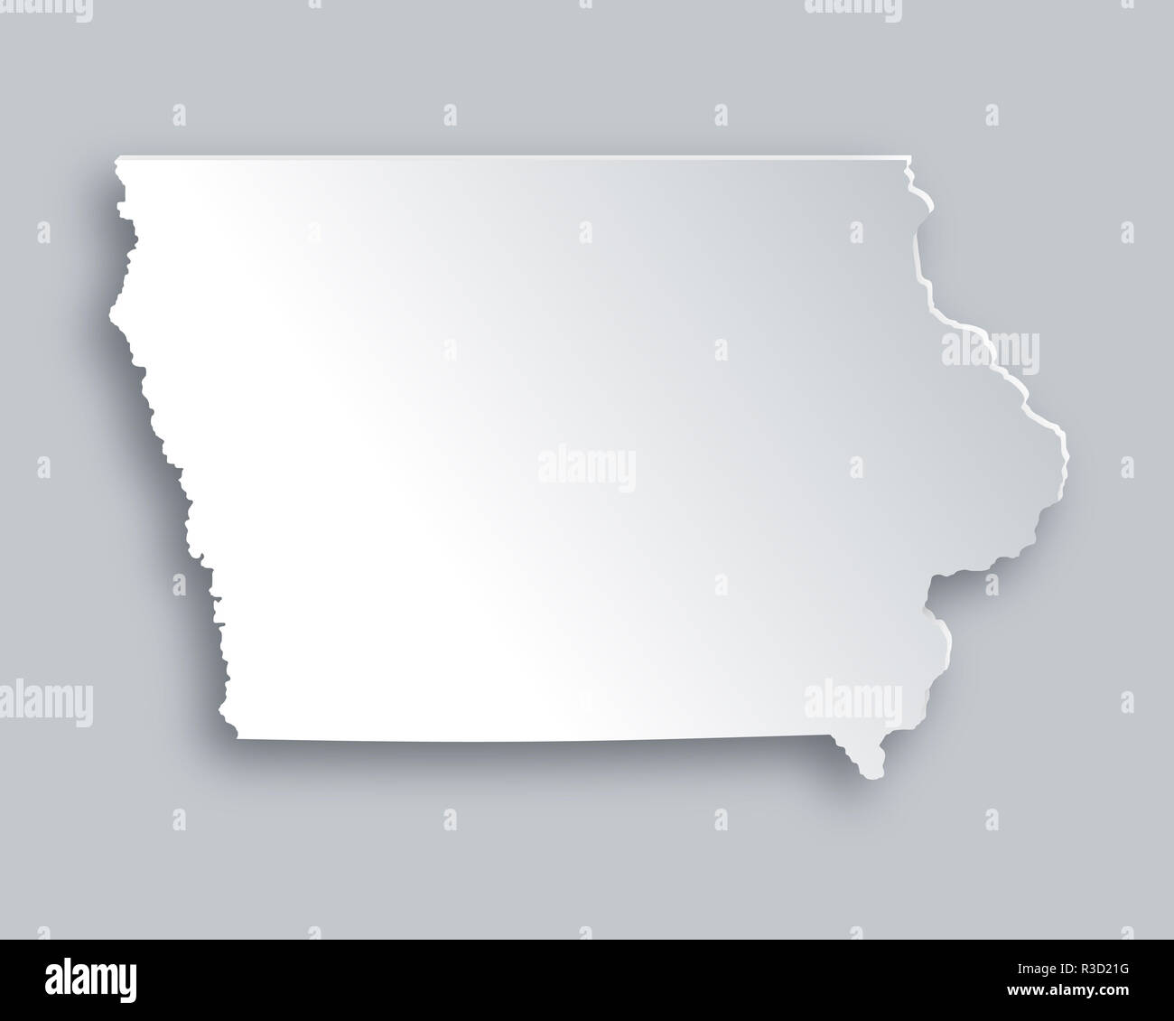 map of iowa Stock Photo - Alamy