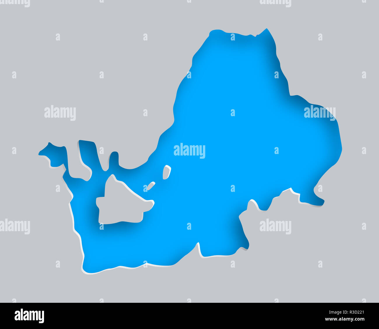 Map of lake chiemsee hi-res stock photography and images - Alamy