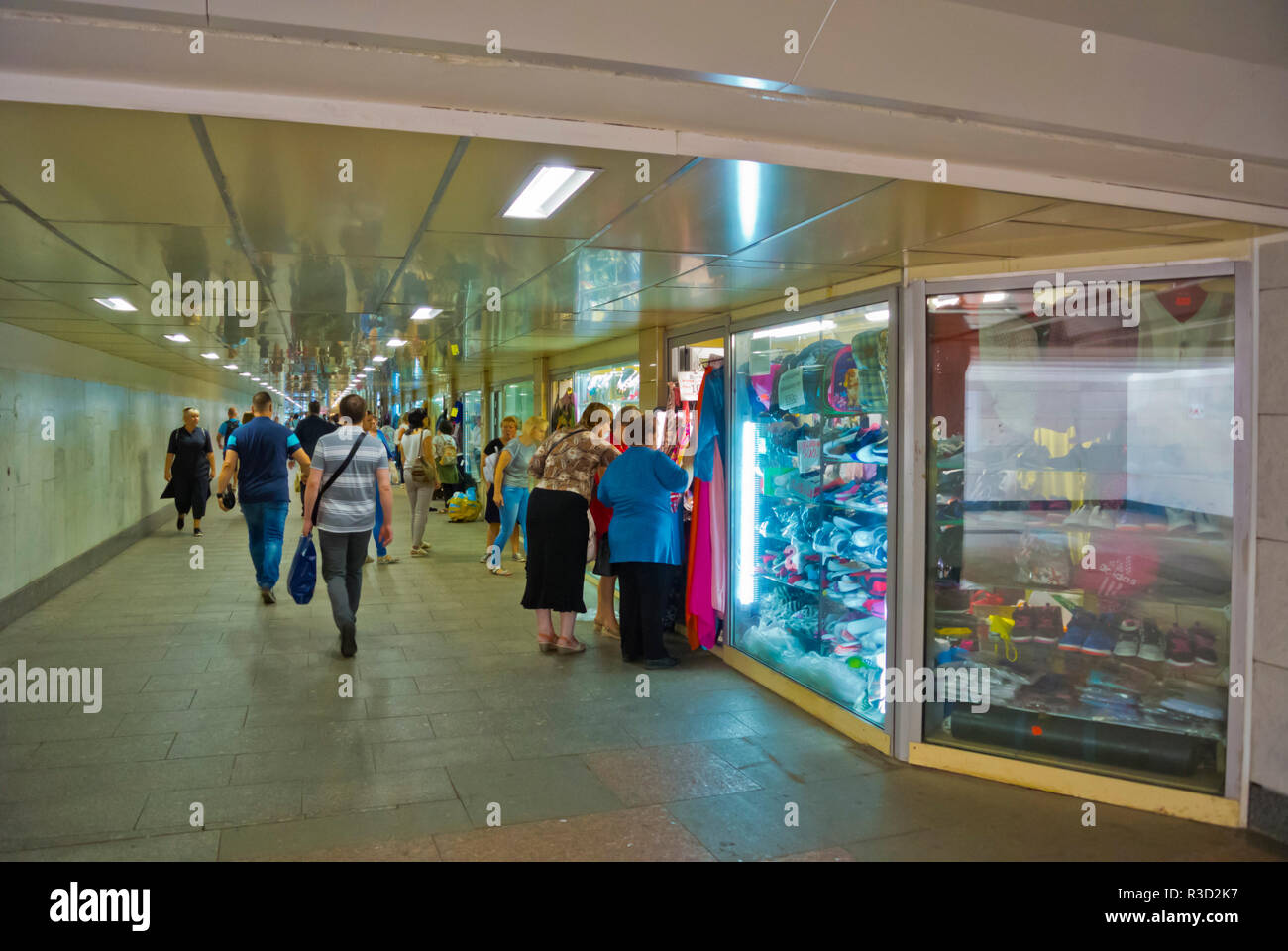 Underground subway passage under Tverskaya street, at Pushkinskaya ...