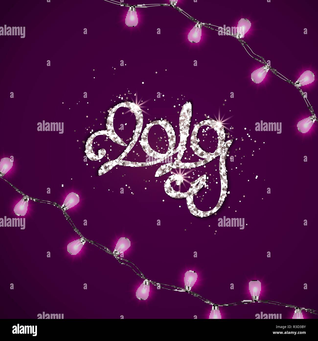 Inscription 2019 on light Stock Vector Images - Alamy