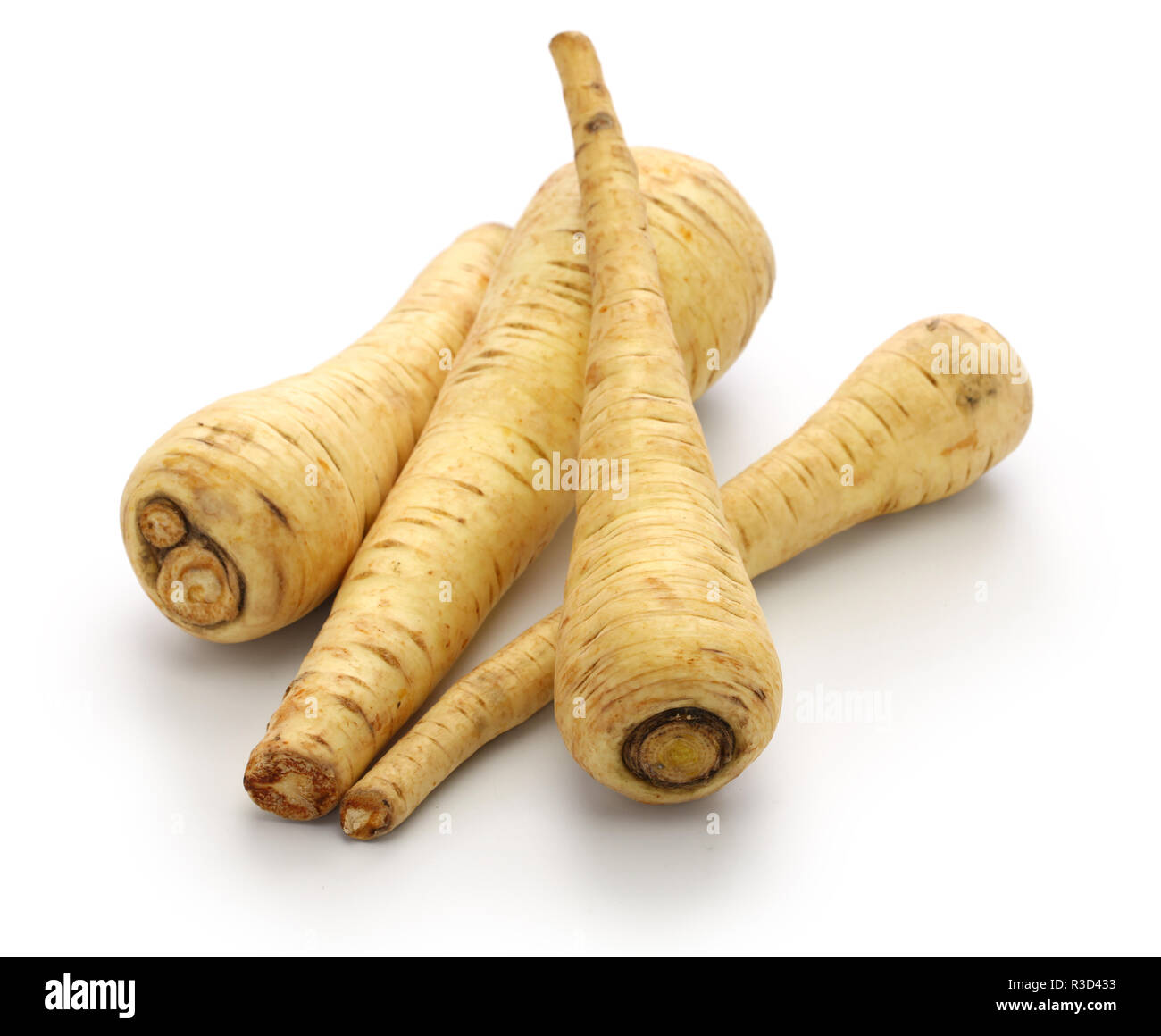 parsnips isolated on white background Stock Photo - Alamy