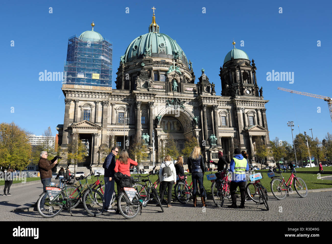 Berlin Germany - Cycle Tour group stops at the Berliner Dom ( Berlin ...