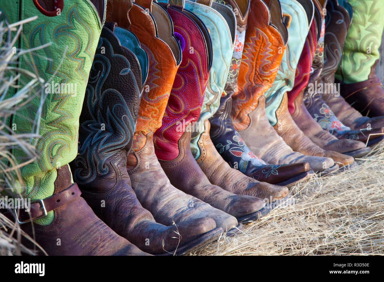 Wyoming cowboy boots hi-res stock photography and images - Alamy