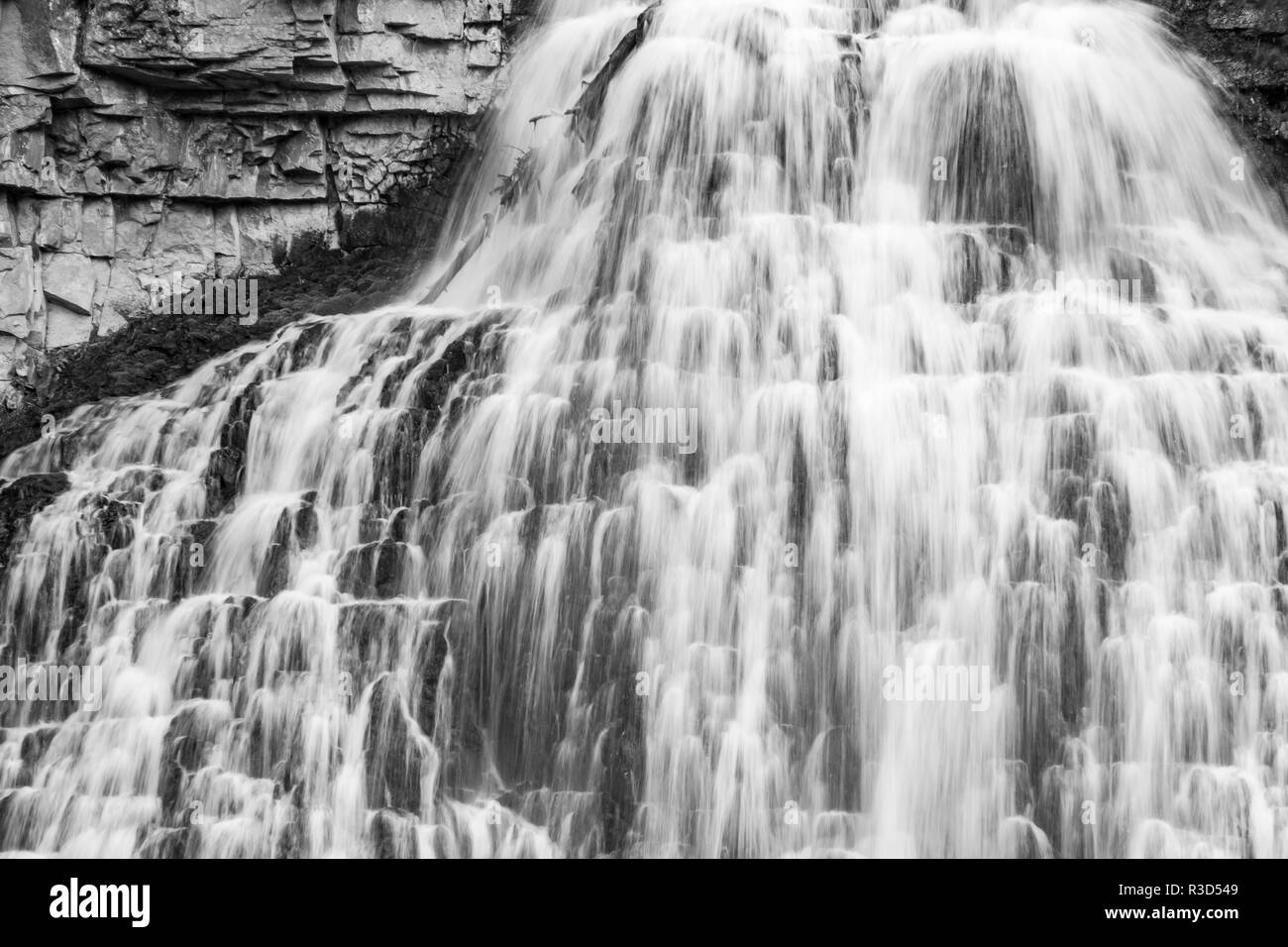 Rustic falls yellowstone national park hi-res stock photography and ...
