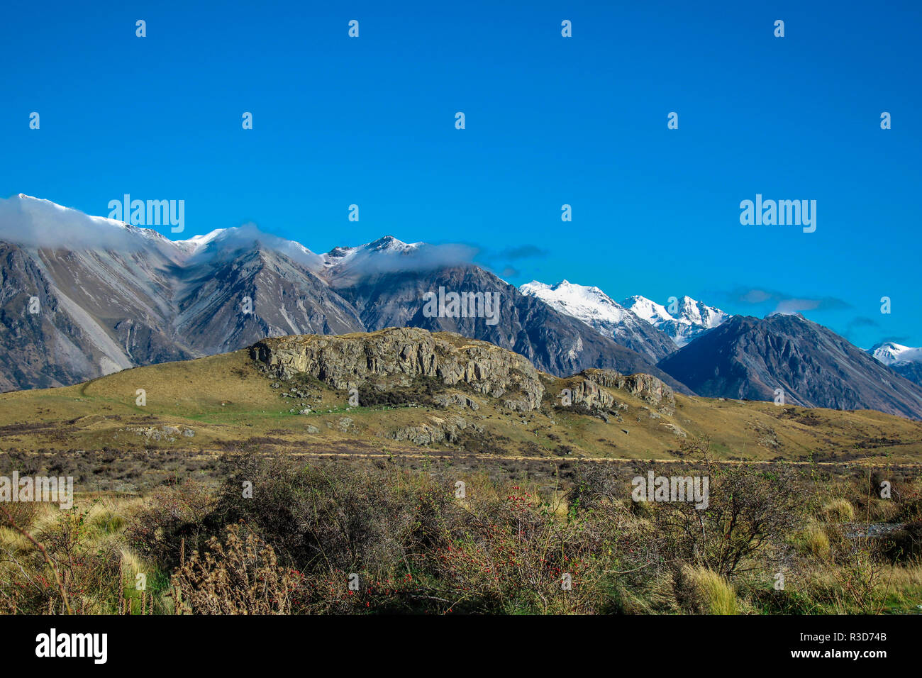 Mt sunday edoras lord of the rings location hi-res stock photography ...