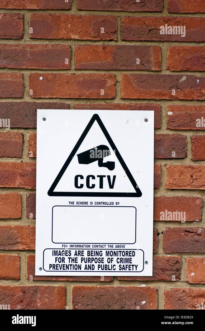 Cctv sign hi-res stock photography and images - Alamy