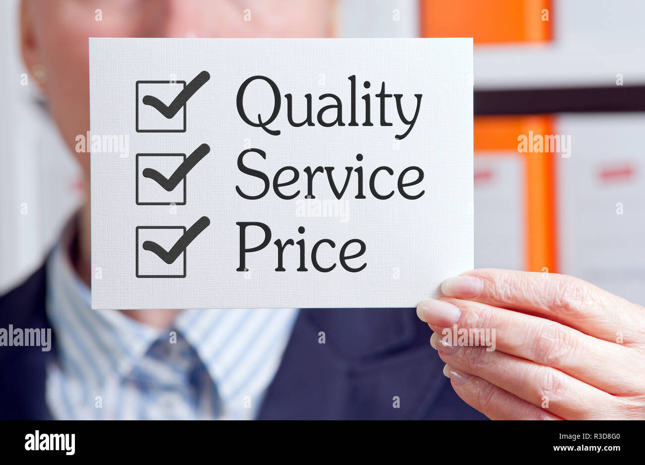 Checklist reliability service quality hi-res stock photography and ...