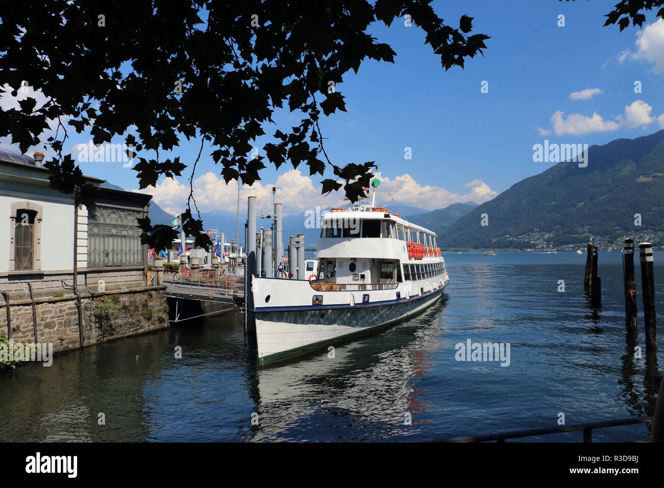 Locarno in Switzerland at lake lago Maggiore Stock Photo - Alamy