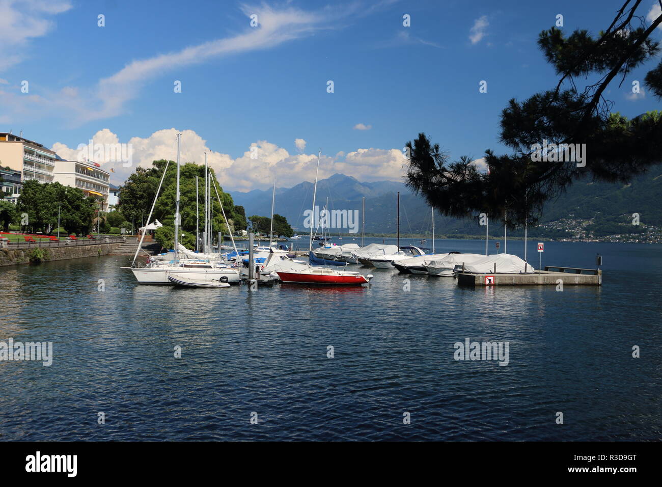 Locarno lago maggiore promenade hi-res stock photography and images - Alamy